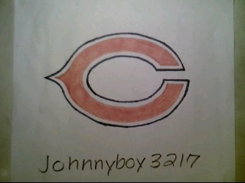 how to draw the Chicago Bears Logo Sign #2 Easy Step By Step Doodle ...
