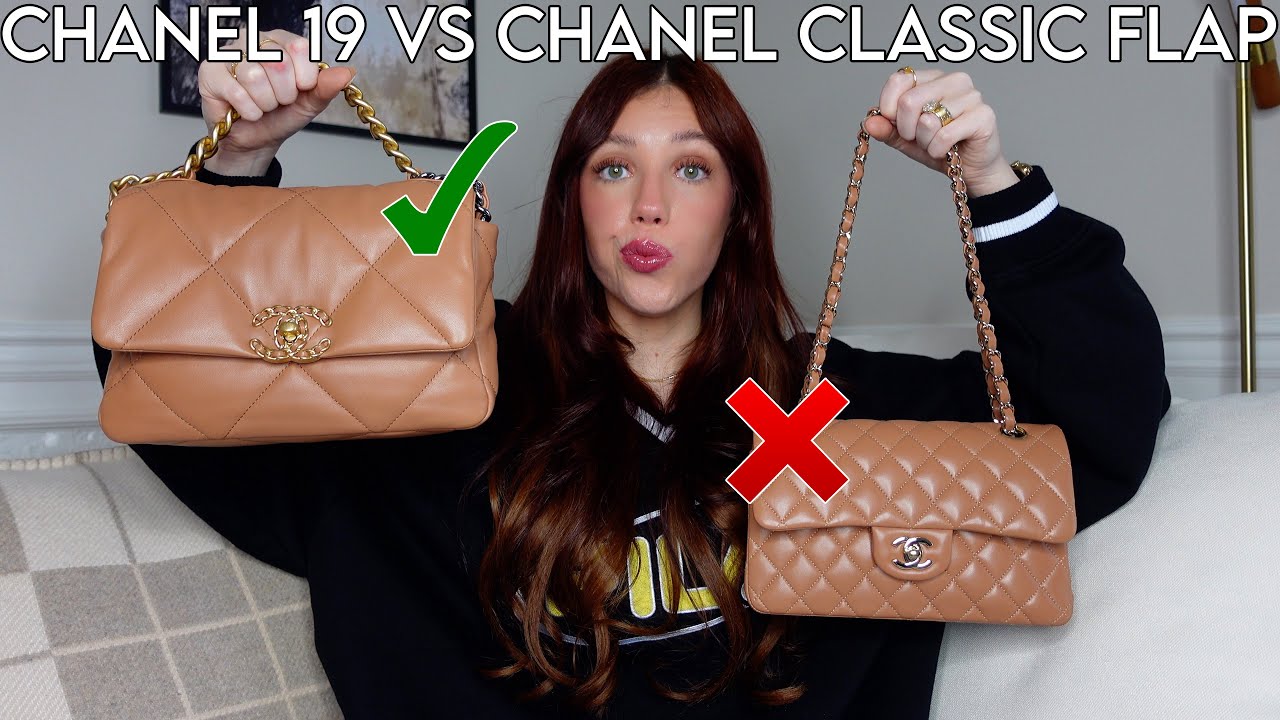 CHANEL 19 VS CHANEL CLASSIC FLAP! WHICH IS MORE WORTH IT? | Kenzie ...