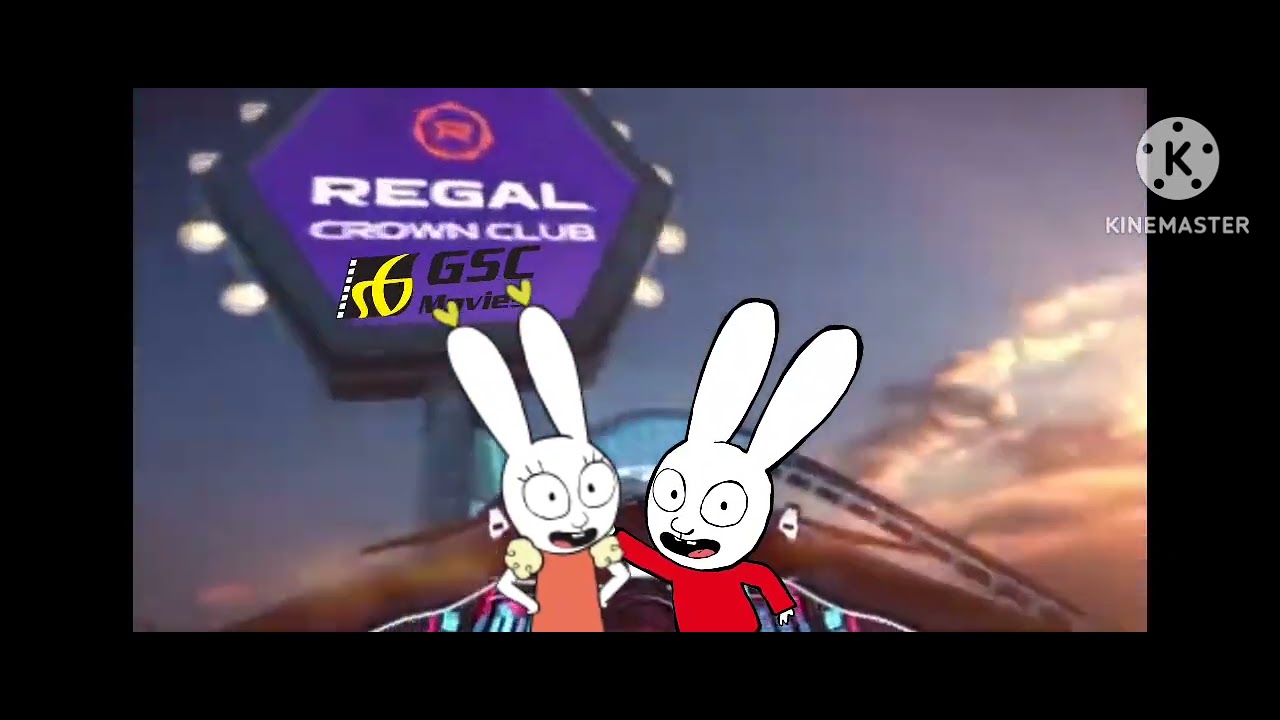 Simon rabbit the movie regal gsc rollercoaster - YouTube
