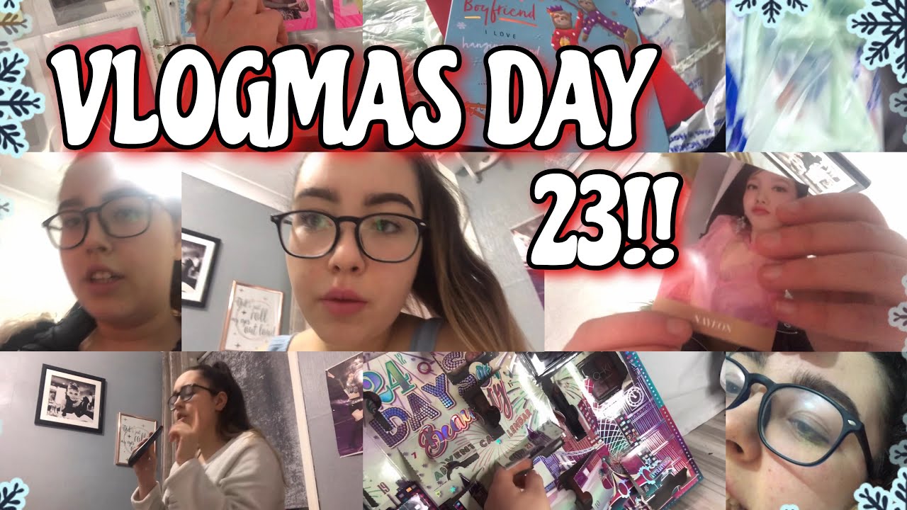 Vlogmas Day 23 Christmas Cards Photocards And Singing ♡ Youtube