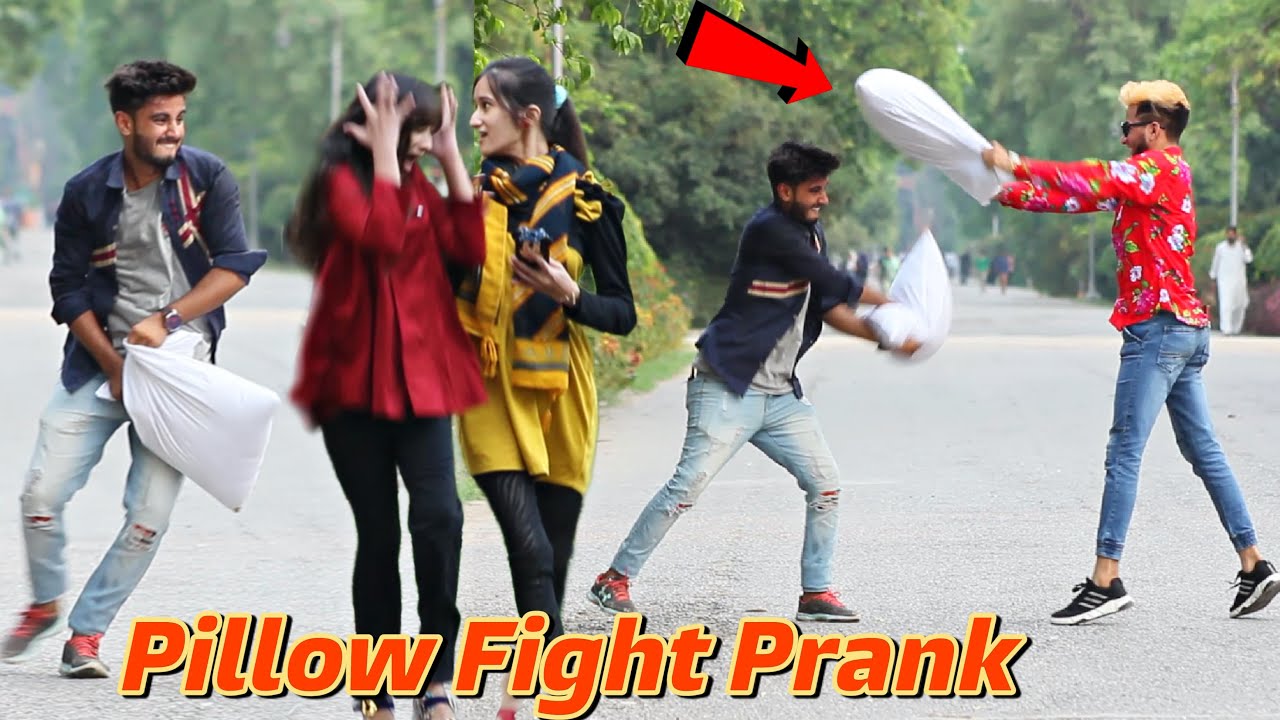 Pillow Fight Prank😜 @ThatWasCrazy - YouTube