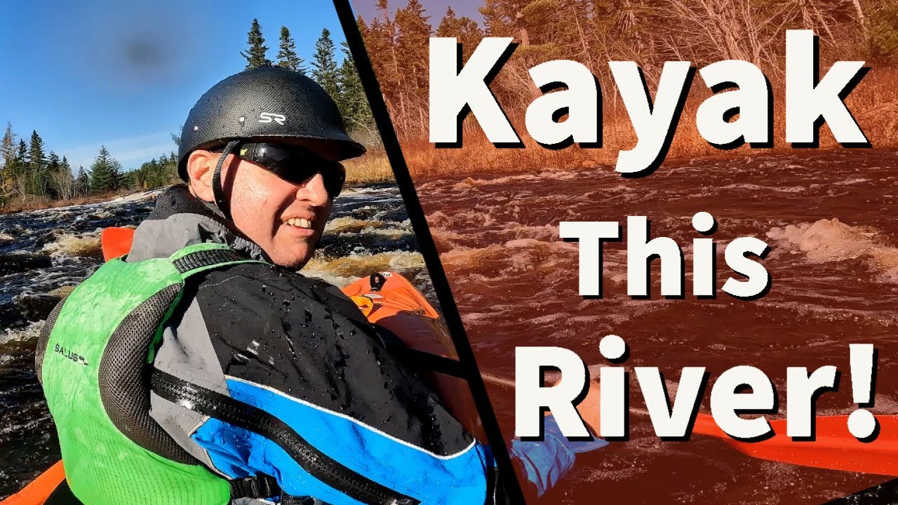 White Water Kayaking Class 2 Rapids on the Upper Lepreau River shot on ...