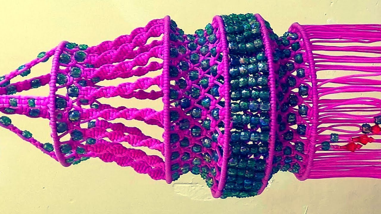 Beautiful Macrame Jhumar Design with Easy Tutorial)||DIY Macrame Jhumar ...