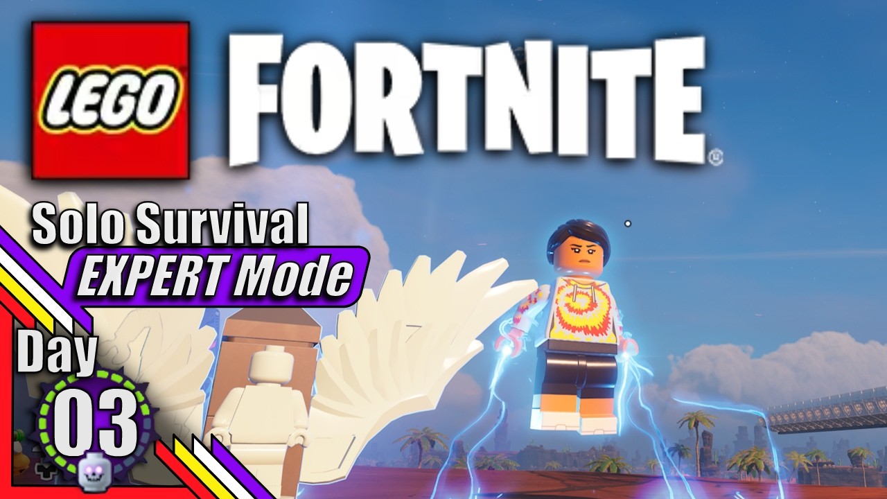 LEGO Fortnite EXPERT MODE | Day 3: I DIED—Terrifying DESERT Experience ...