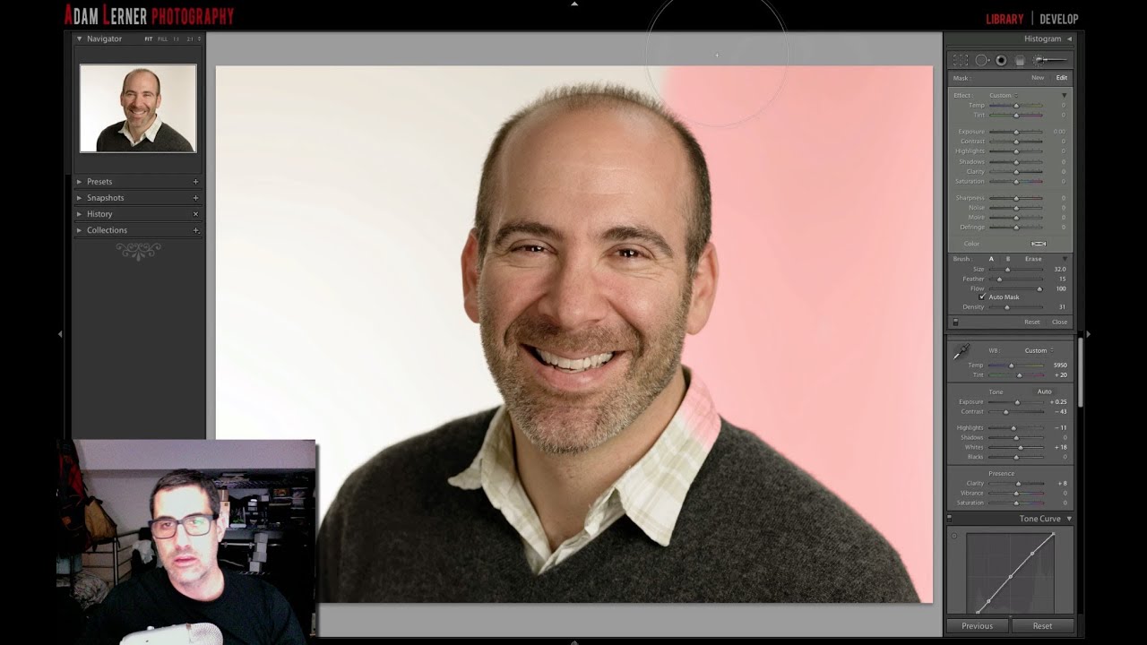 Adobe Lightroom Tips, Lightening the Background - YouTube