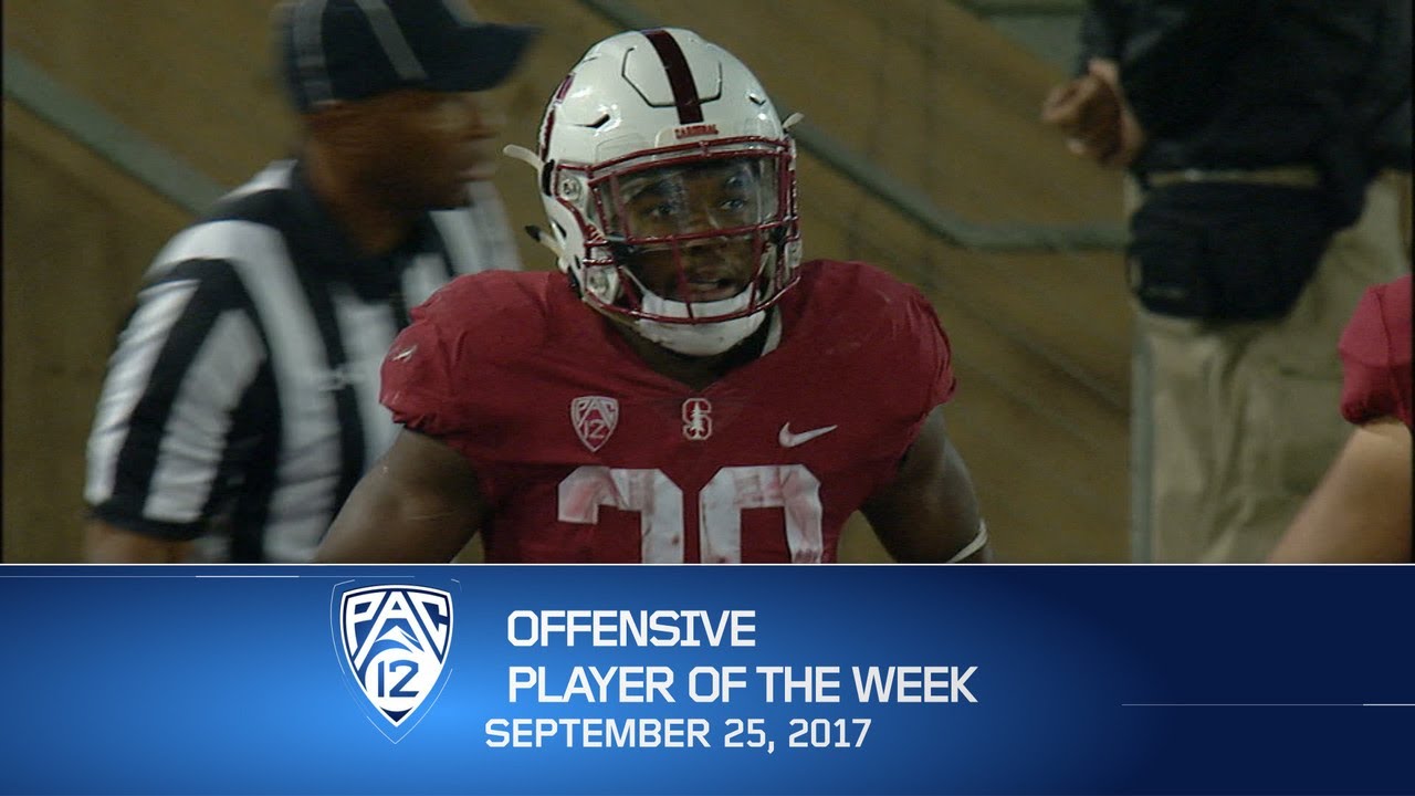 Stanford running back Bryce Love named Pac-12 Football Offensive Player ...