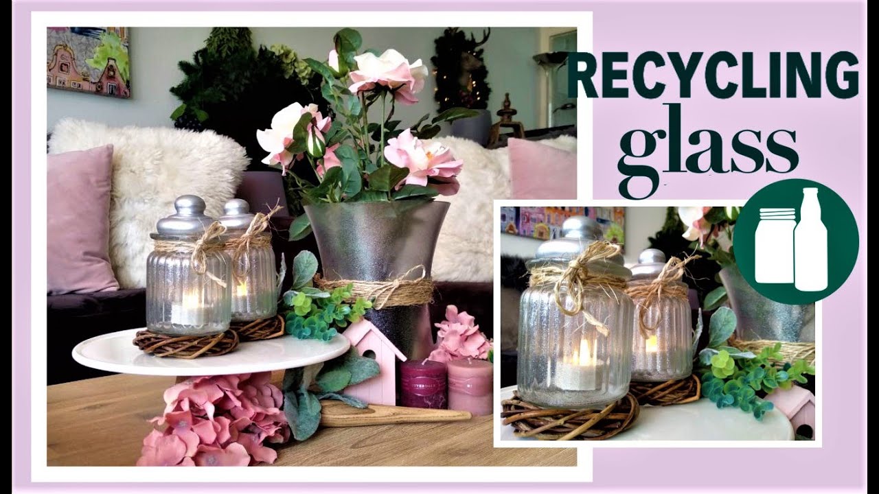 TRASH TO TREASURE II RECYCLING GLASS II REPURPOSED GLASS USEFUL DIY ...