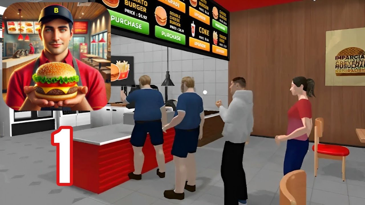 Burger Simulator - Part 1 - Gameplay Walkthrough - Level 1-10 (Android, iOS) - YouTube