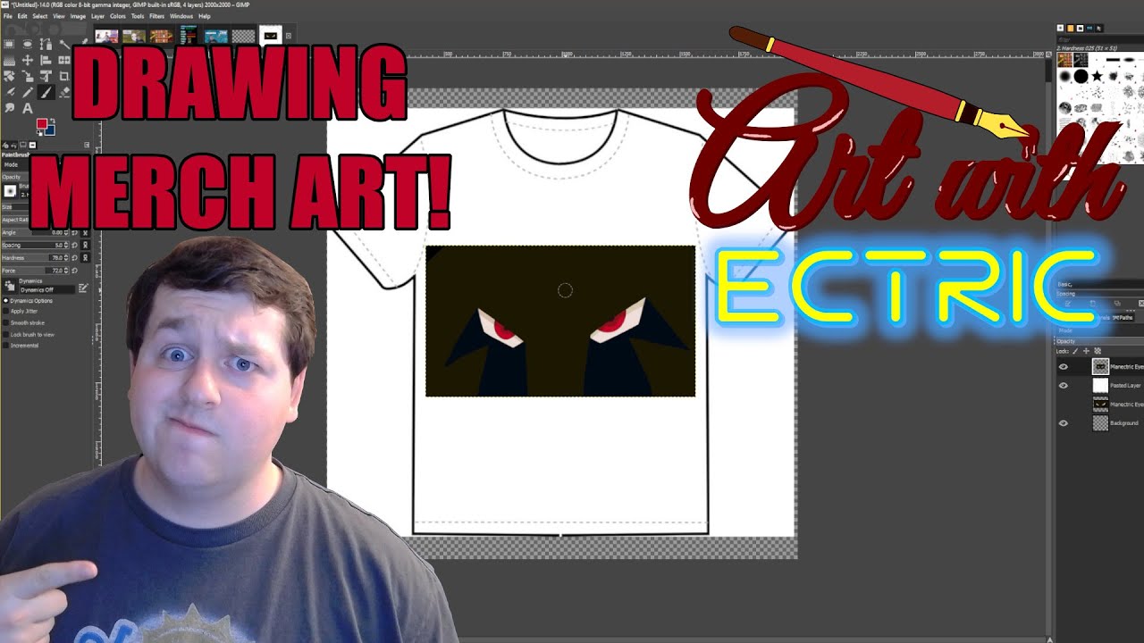 Help Me Design Merch Art for the Channel! -- Art with Ectric Live ...