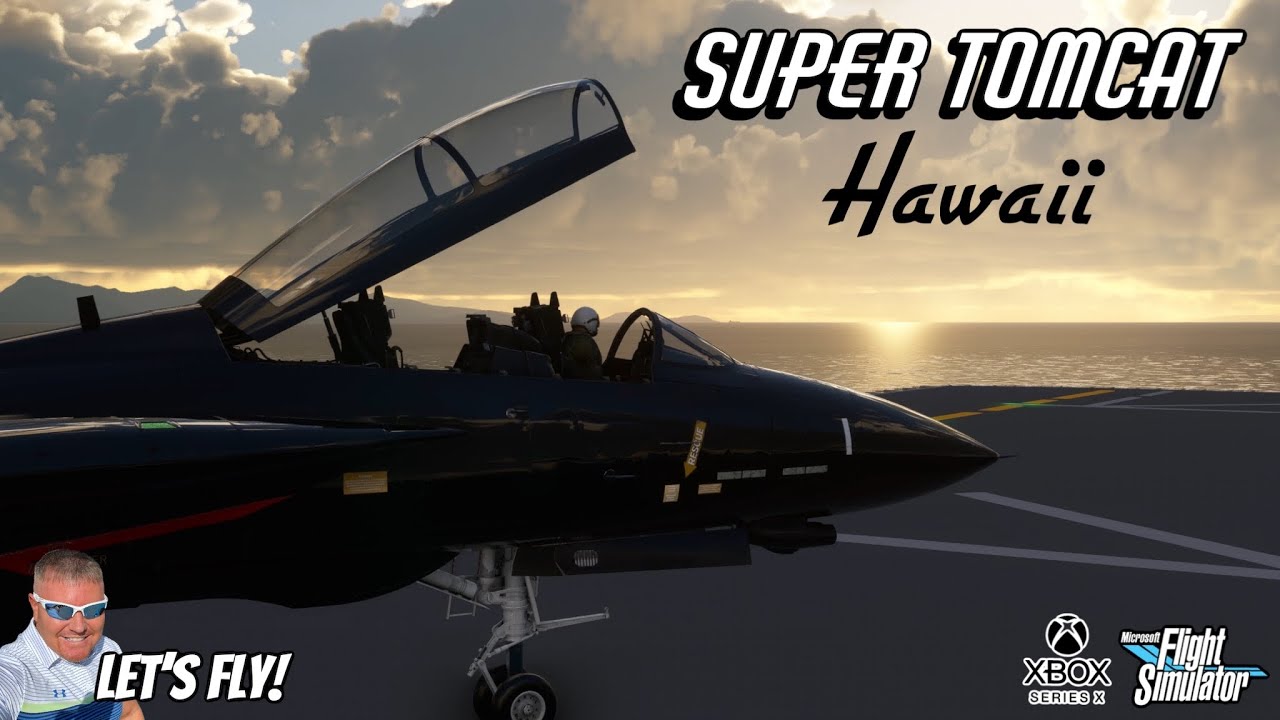F-14 Super Tomcat Carrier Training In Hawaii! MICROSOFT FLIGHT ...