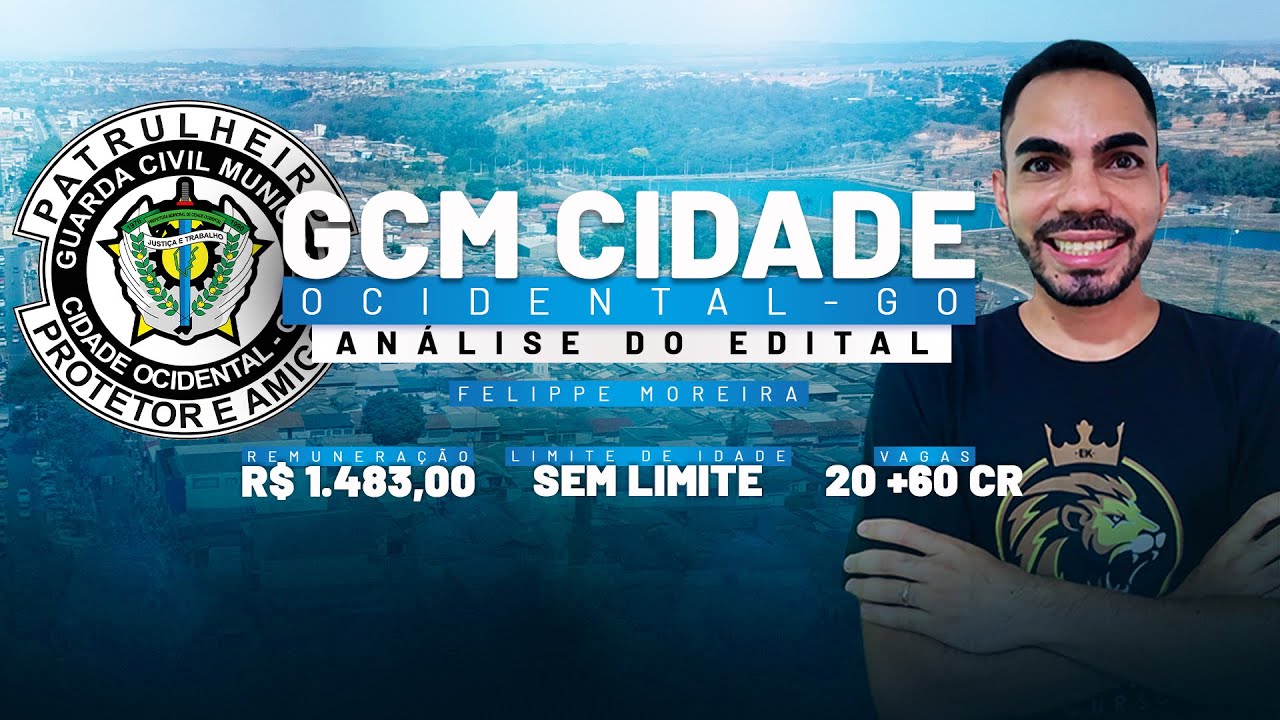 GUARDA CIVIL MUNICIPAL CIDADE OCIDENTAL-GO | ANÁLISE DO EDITAL - YouTube
