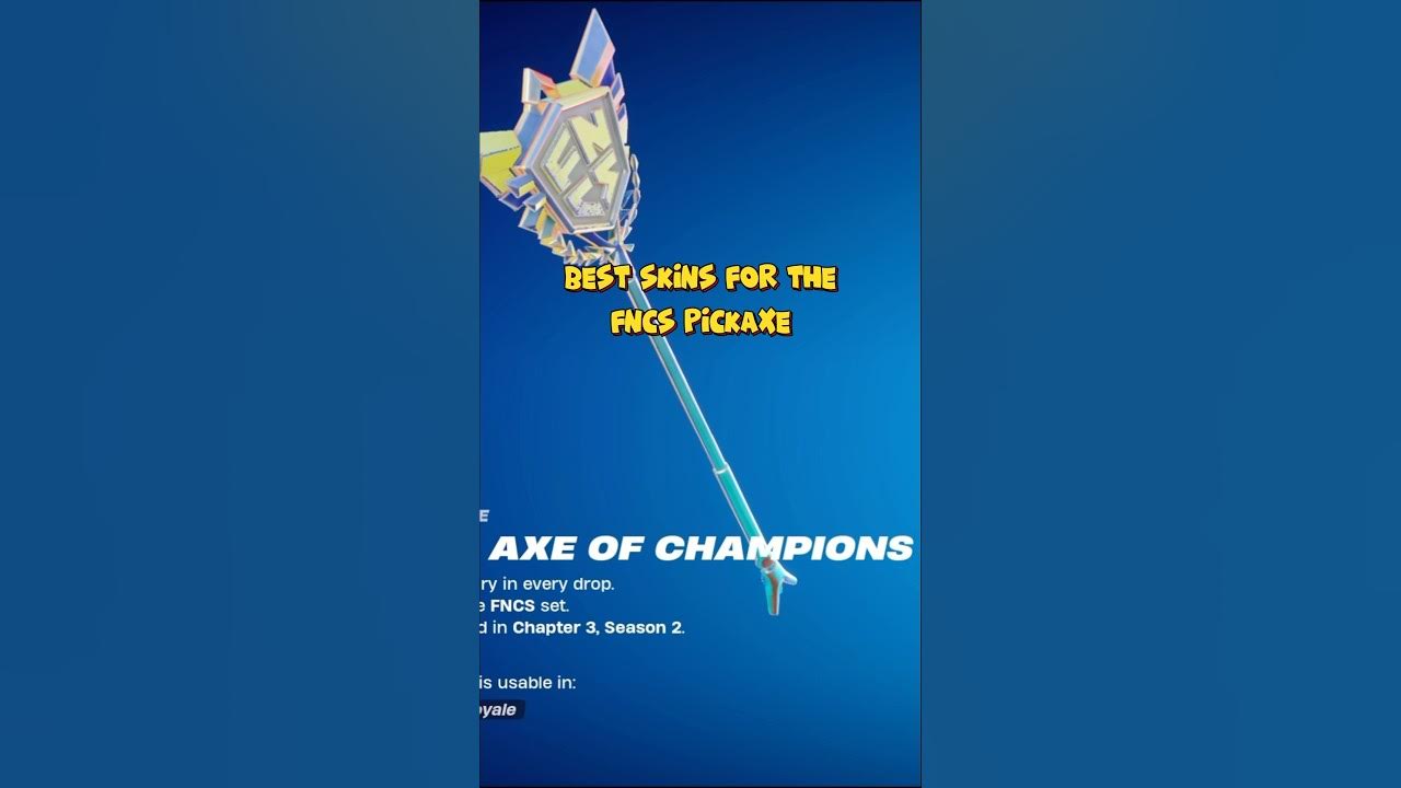 BEST FNCS Pickaxe Combos (Axe Of Champions 2.0) 🔥‼️#fortnite #blickykt ...