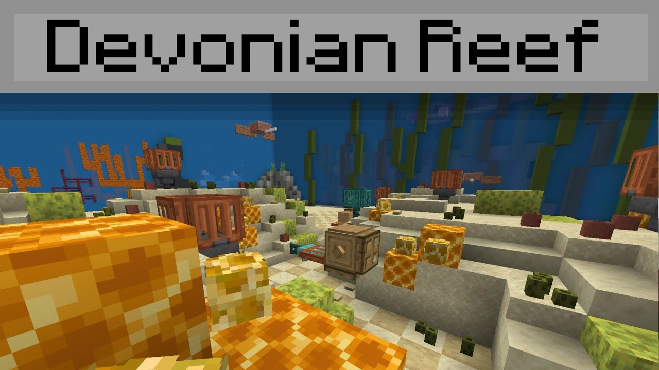Minecraft | Building a Reef (Devonian Week) - YouTube
