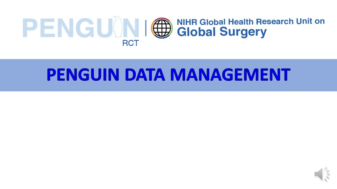 PENGUIN Data Management v1.0 20200826 - YouTube