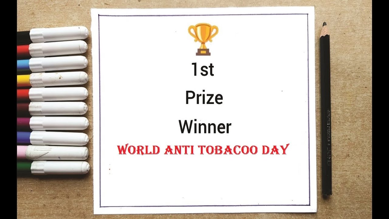 Anti Tobacco Day Poster Drawing || World No Tobacco Day Drawing || No ...