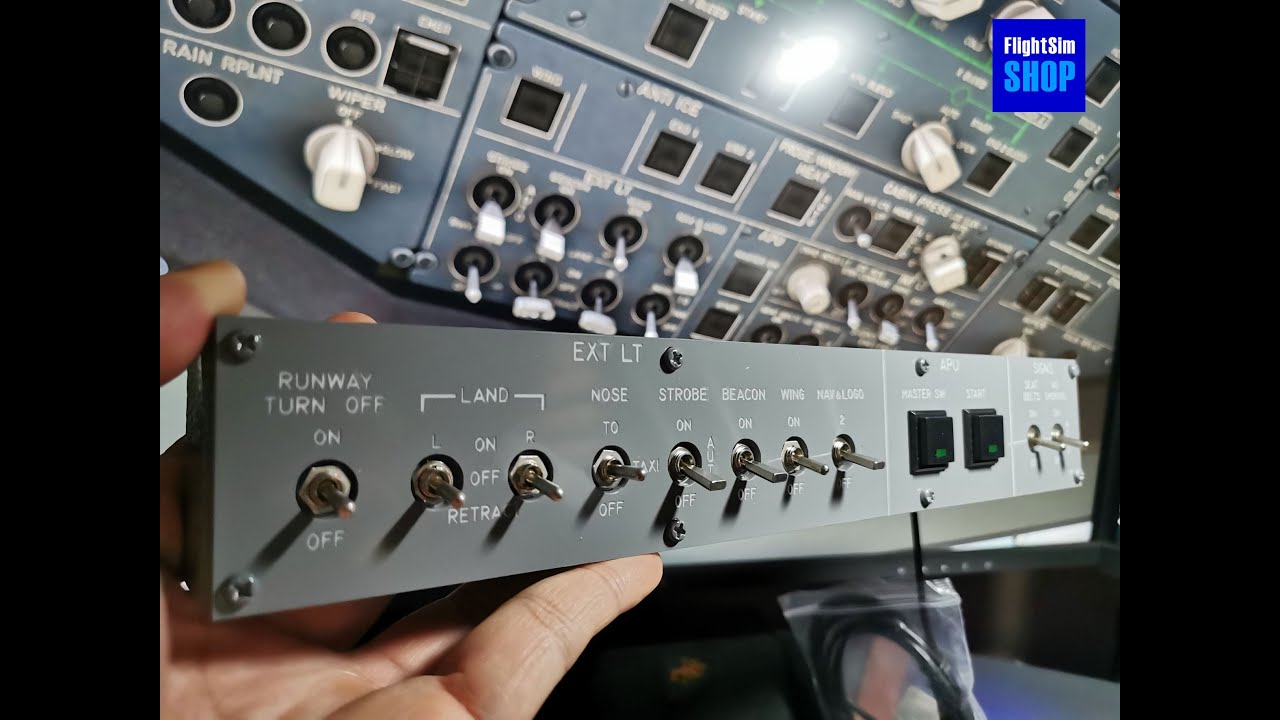 A320 Fenix/FBW External Lights, APU, and SIGNs Panel - YouTube