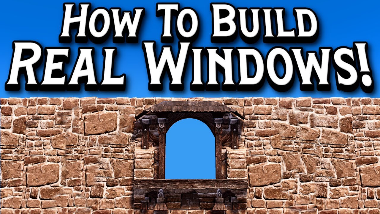 How To Build Real Windows in Conan Exiles - Age of Sorcery - YouTube