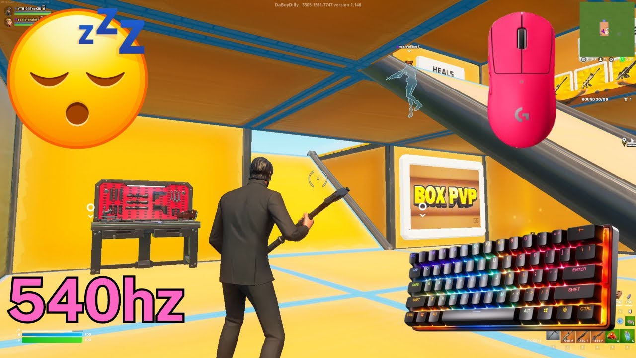 ASMR Fortnite Chill🌟(540HZ - 0 PING) 😴 Box Fight Zone Wars 📦 Steel ...