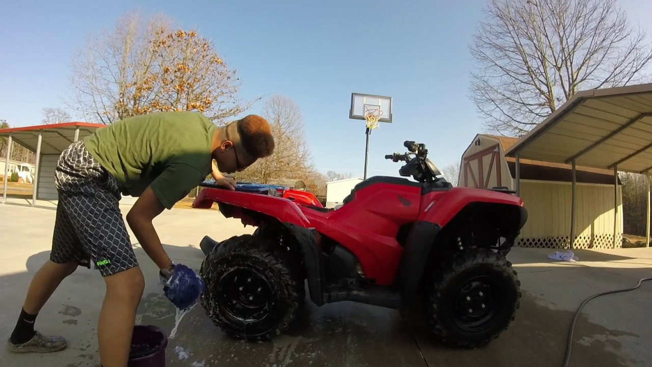 How To Wash Your Fourwheeler(ATV) - YouTube