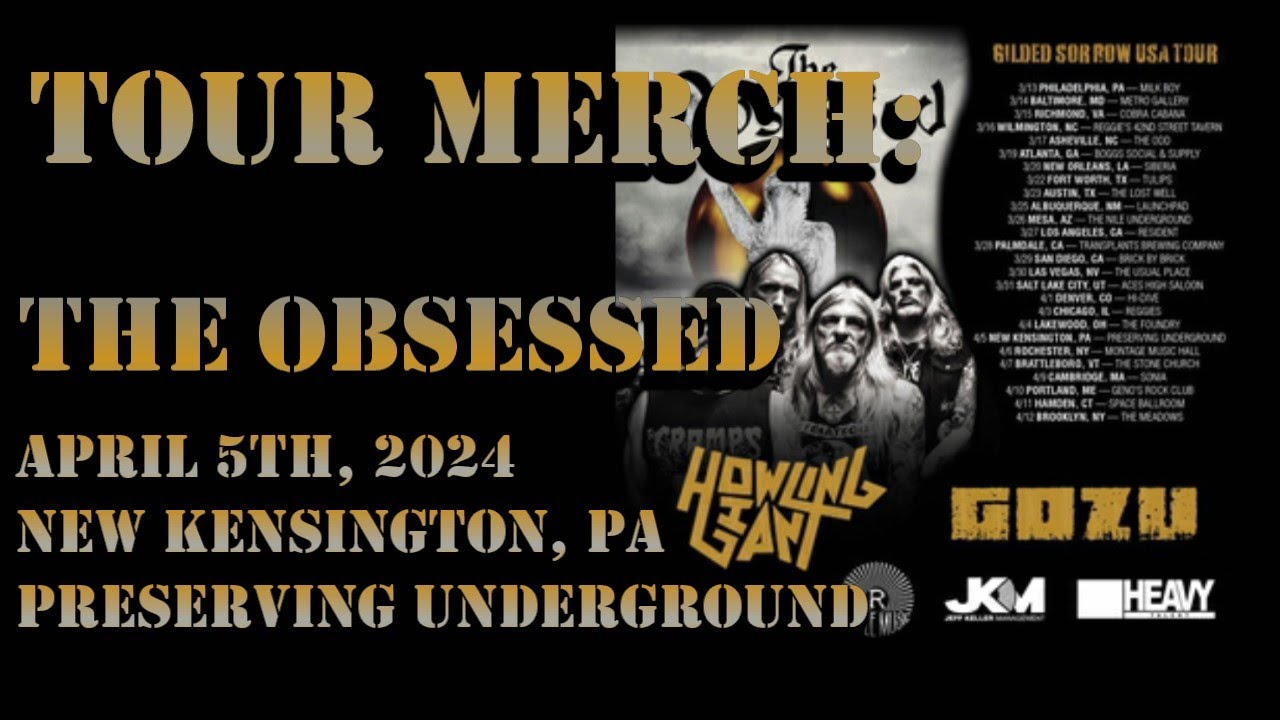 My Collection - Tour Merch - The Obsessed (April 5th, 2024) - YouTube