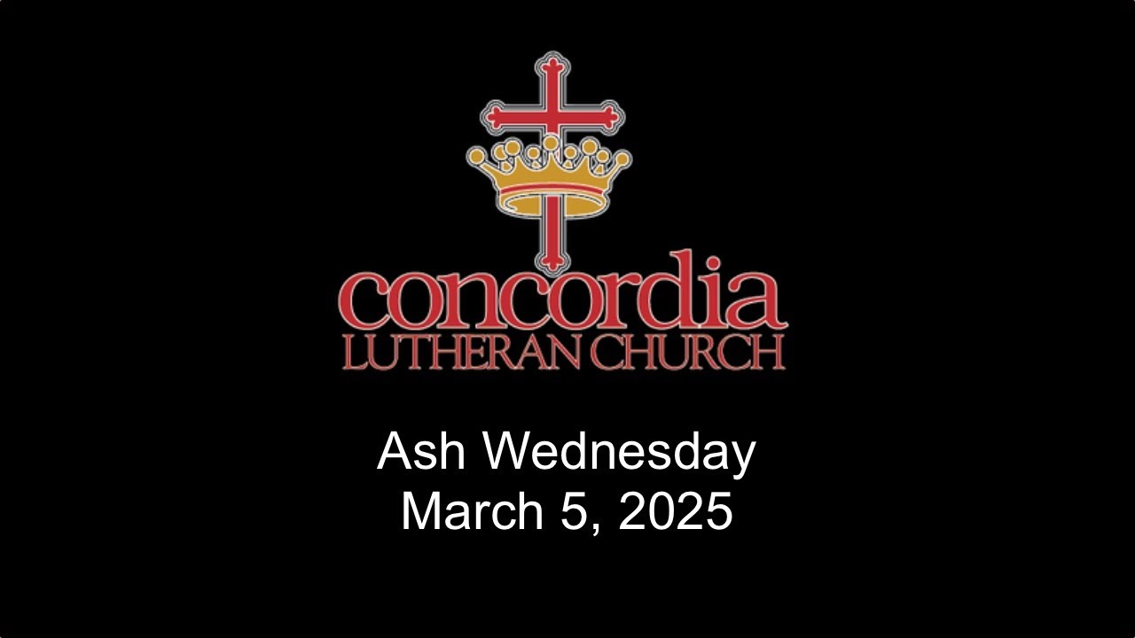 LIVE: Ash Wednesday | March 5, 2025 | Rev. Carlin Ours - YouTube
