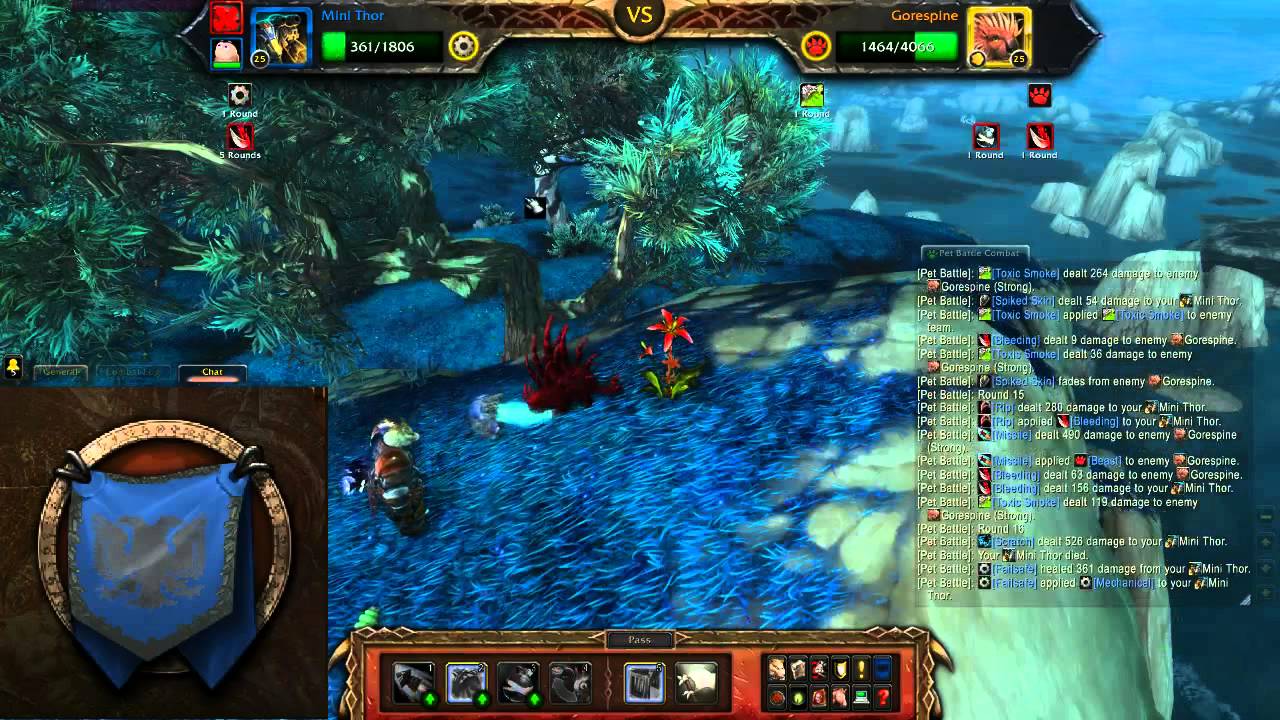 WoW - Beasts of Fable, Legendary Pet Battles (before patch 5.3 buff ...