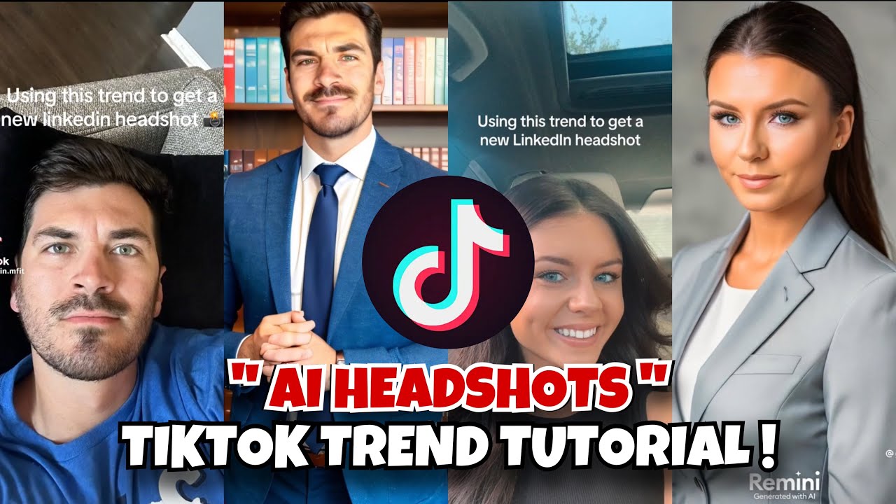 How to do the ai headshots trend on tiktok I How to make ai headshots ...