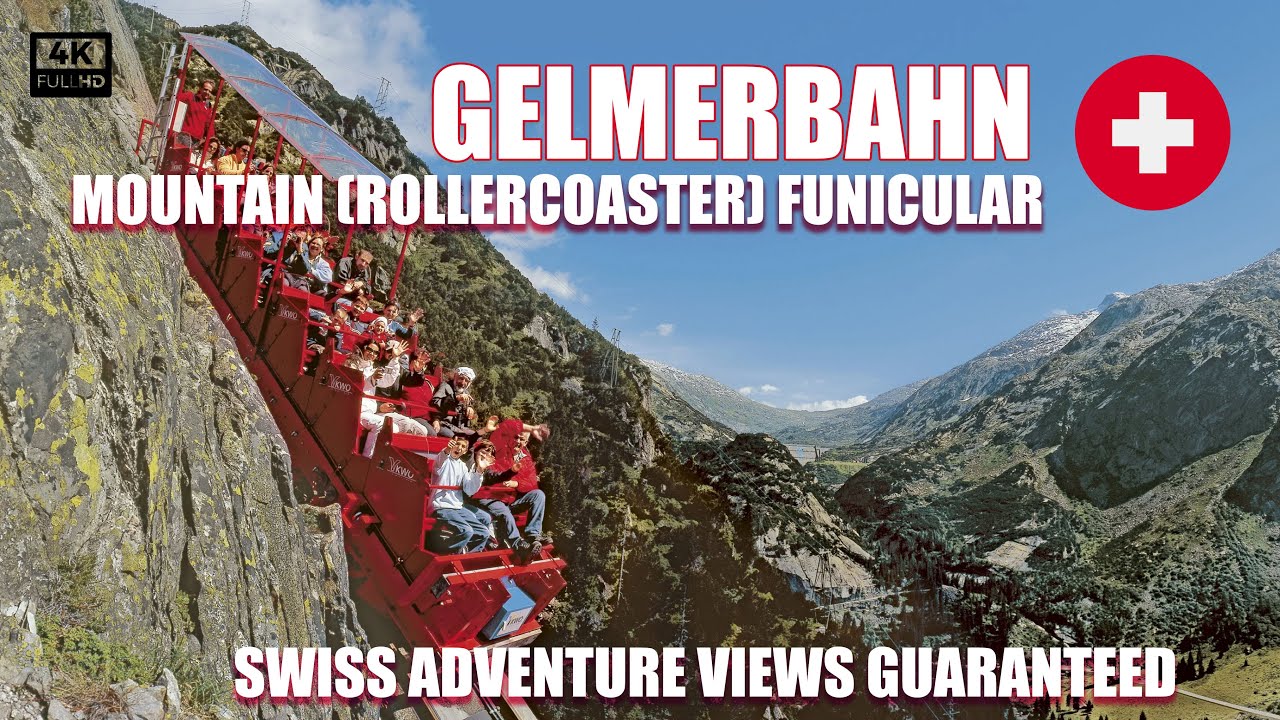Gelmerbahn funicular railway - most adventures mountain funicular - YouTube