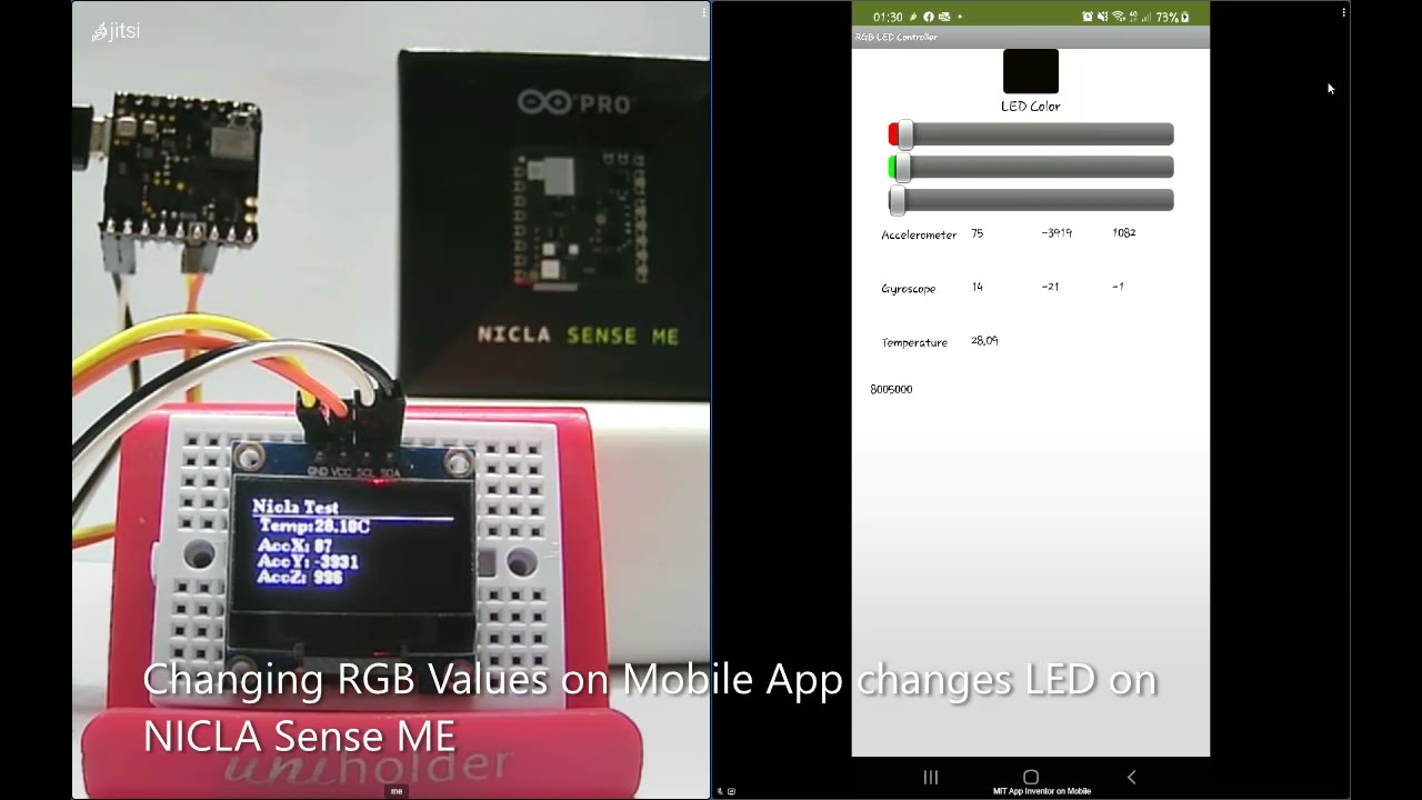 NICLA Sense ME Demo - YouTube