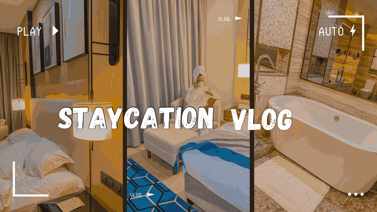Staycation Vlog | Riyadh hotel | Aesthetic morning routine + productivity + hot bath & more ...