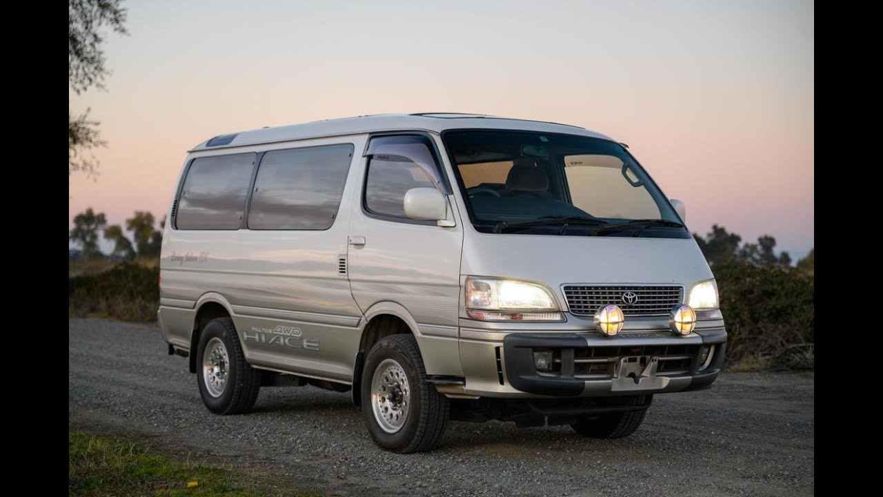 1999 JDM Toyota Hiace Super Custom Living Saloon EX - Driving - YouTube