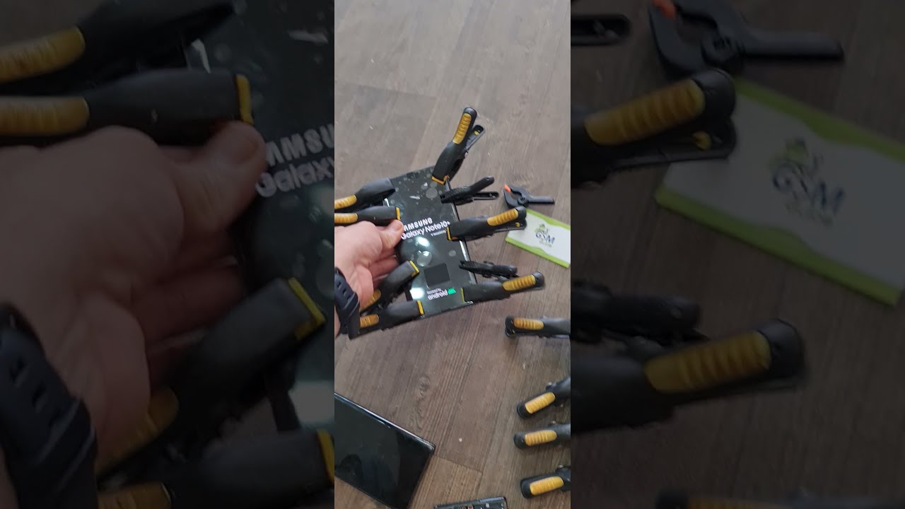 Samsung Note 10 plus Broken and cracked Screen Repair #Shorts - YouTube