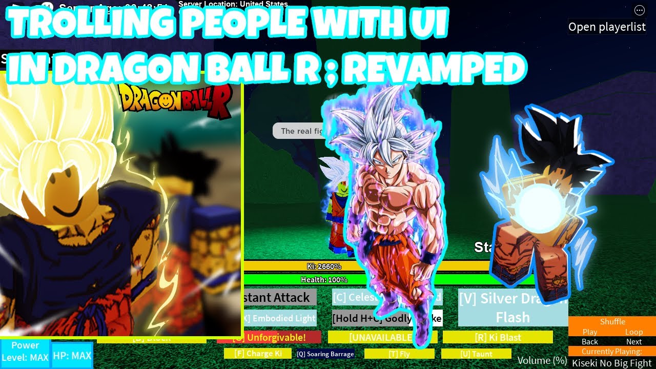 TROLLING PEOPLE WITH UI IN DRAGON BALL R : REVAMPED (ROBLOX) - YouTube