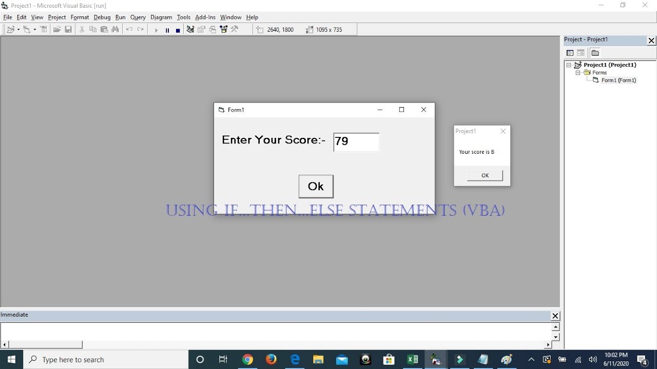 Using Ifthenelse Statements Vba Youtube