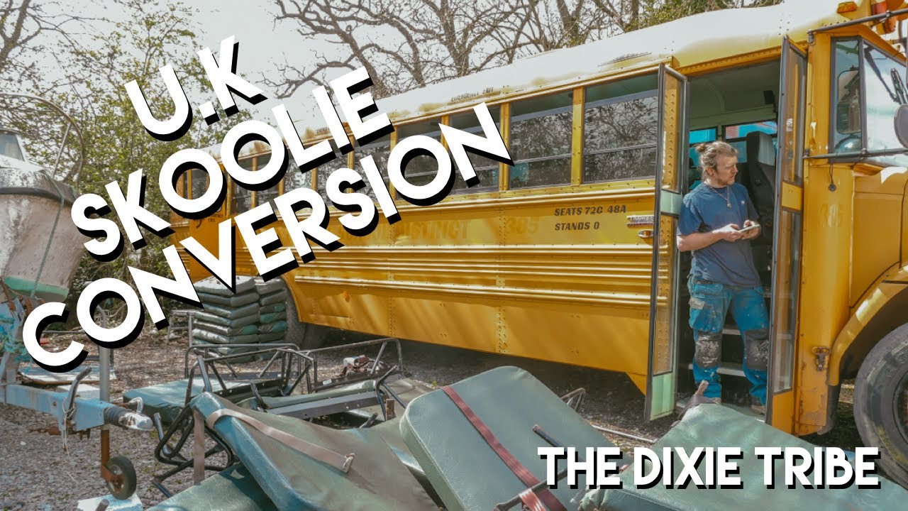 SCHOOL BUS TO HOME : SIDE PANEL AND CEILING REMOVAL - YouTube