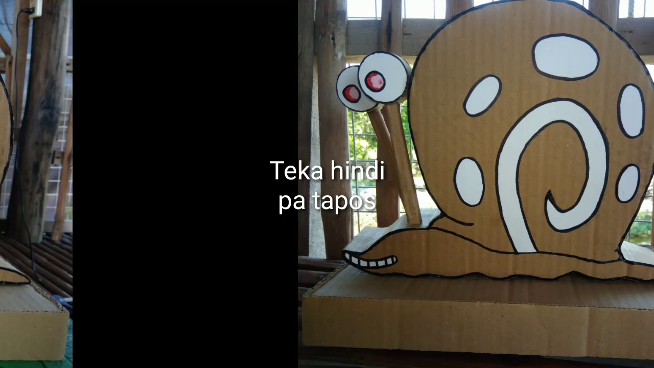 How to make Gary of SpongeBob using cardboard box. - YouTube