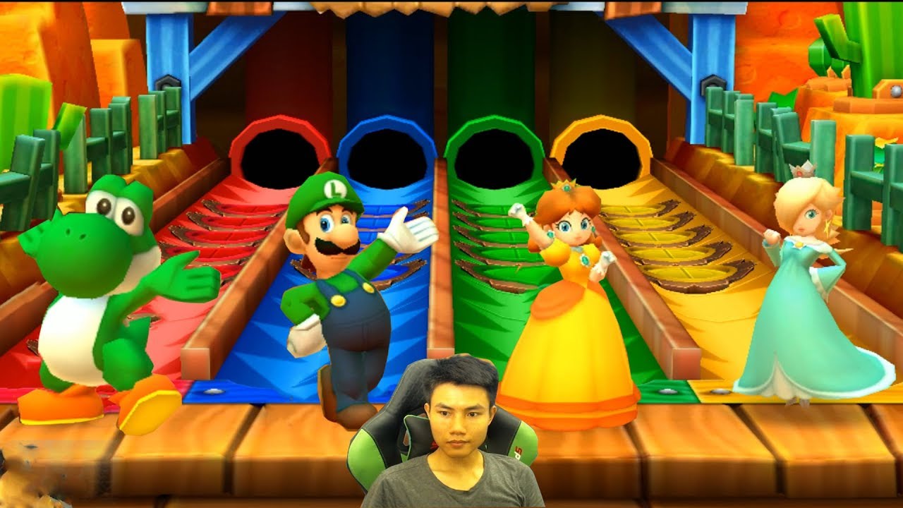 Mario Party Star Rush - Yoshi Win All Minigames Vs Luigi, Daisy, Wario ...