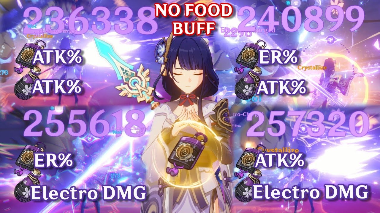 ER% or ATK%? Raiden Shogun Artifact Comparison Showcase & Guide for ...