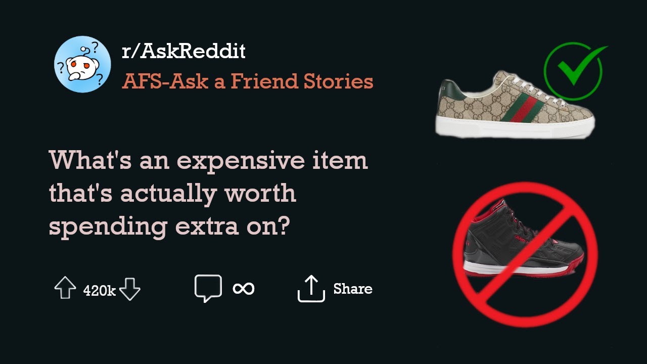 What's an expensive item that's actually worth spending extra on? - YouTube