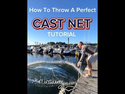 Easy Cast Net Throwing Tutorial - Step by Step instruction - YouTube