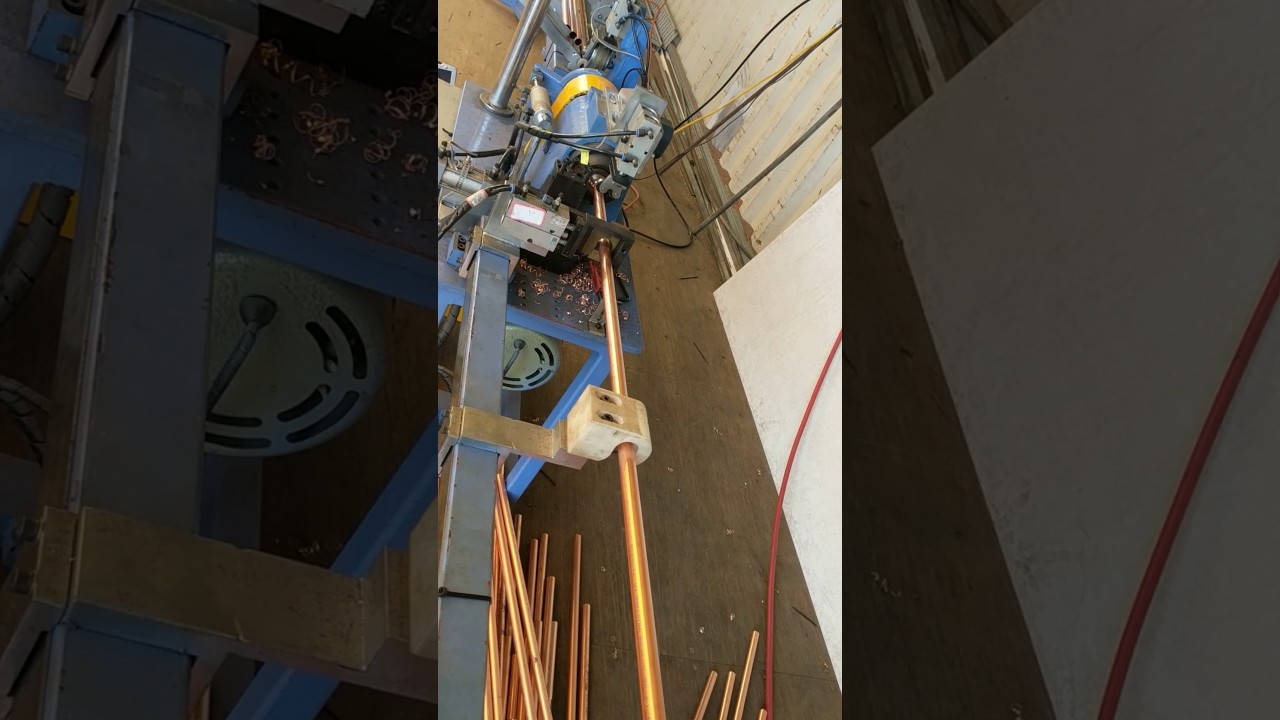 Automatic copper tube cutting machine. - YouTube