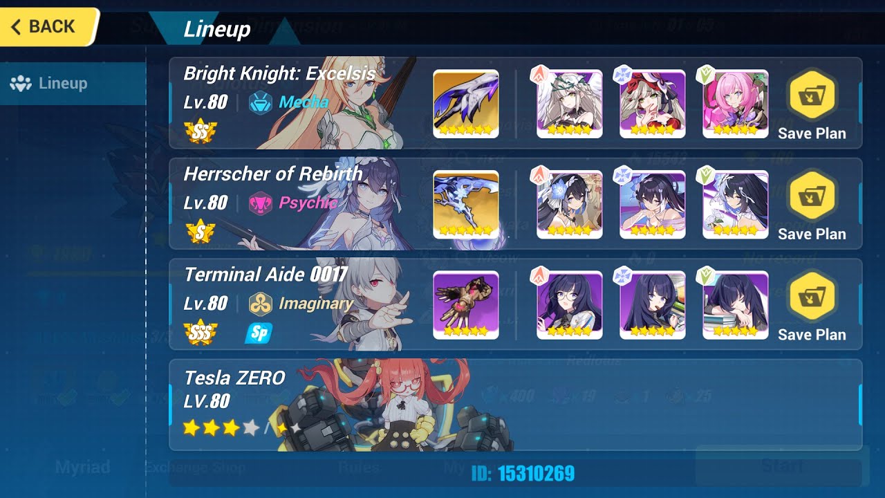 Honkai Impact 3: Exalted RL DXY - Type+ (451D) 834 pts - BKE [SS0] HoRb ...
