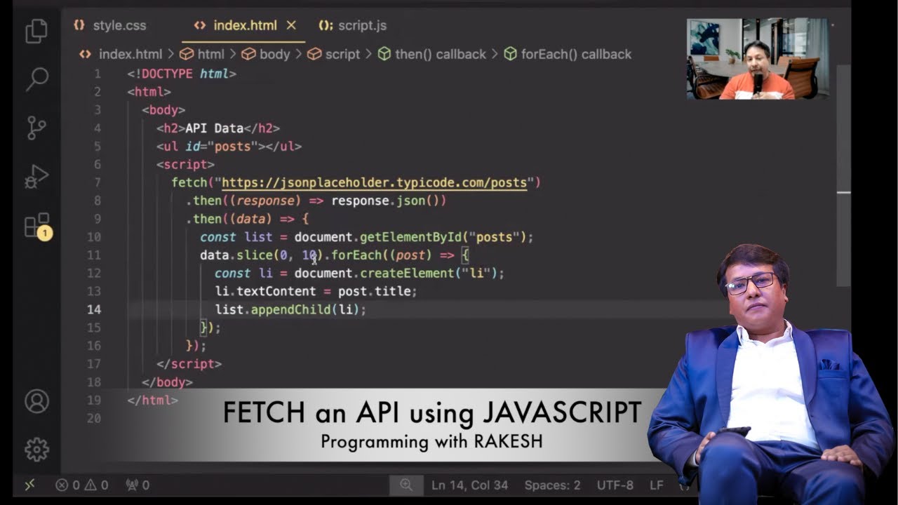Understand the Fetch API in JavaScript | Step-by-Step Example Explained | Programming with ...