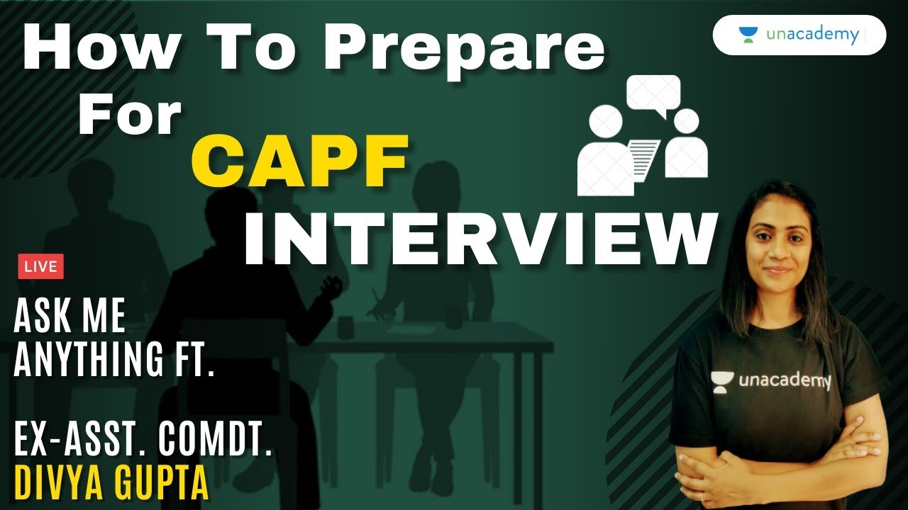 How to Prepare for CAPF AC Interview | Ask Me Anything ft. Ex- Asst. Comdt. Divya Gupta - YouTube