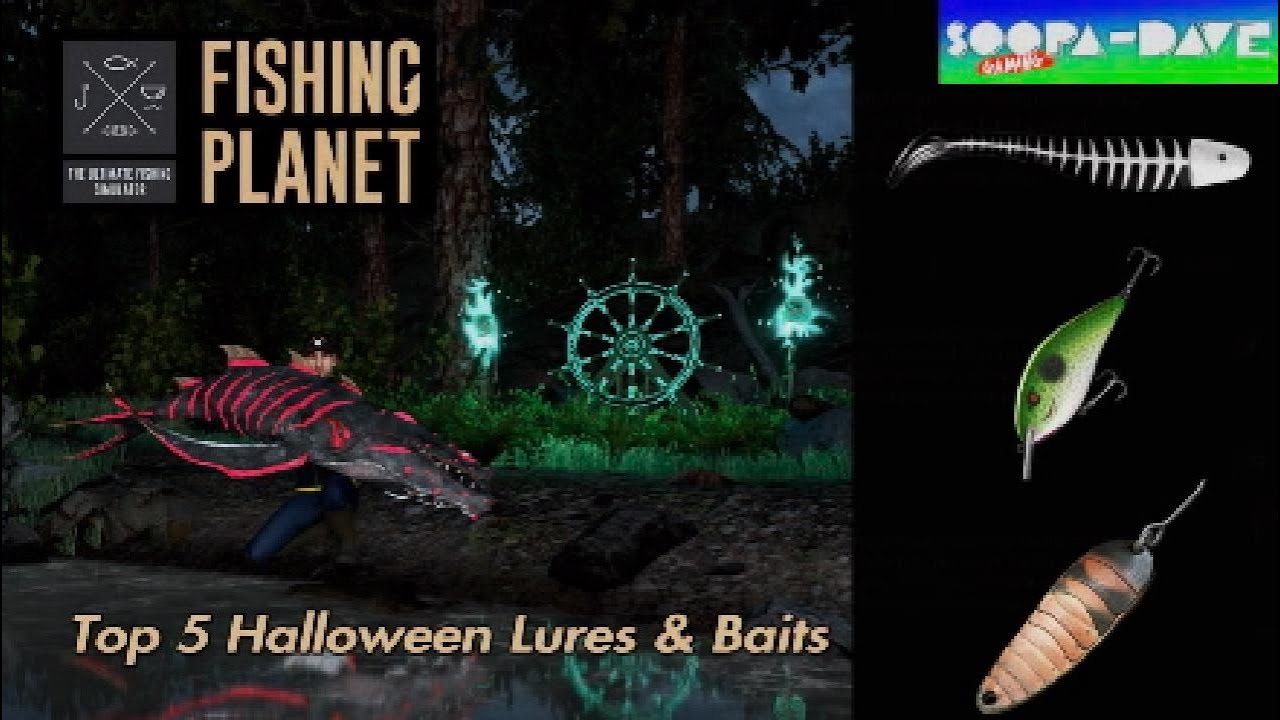 Top 5 Halloween Lures & Baits Fishing Planet - YouTube