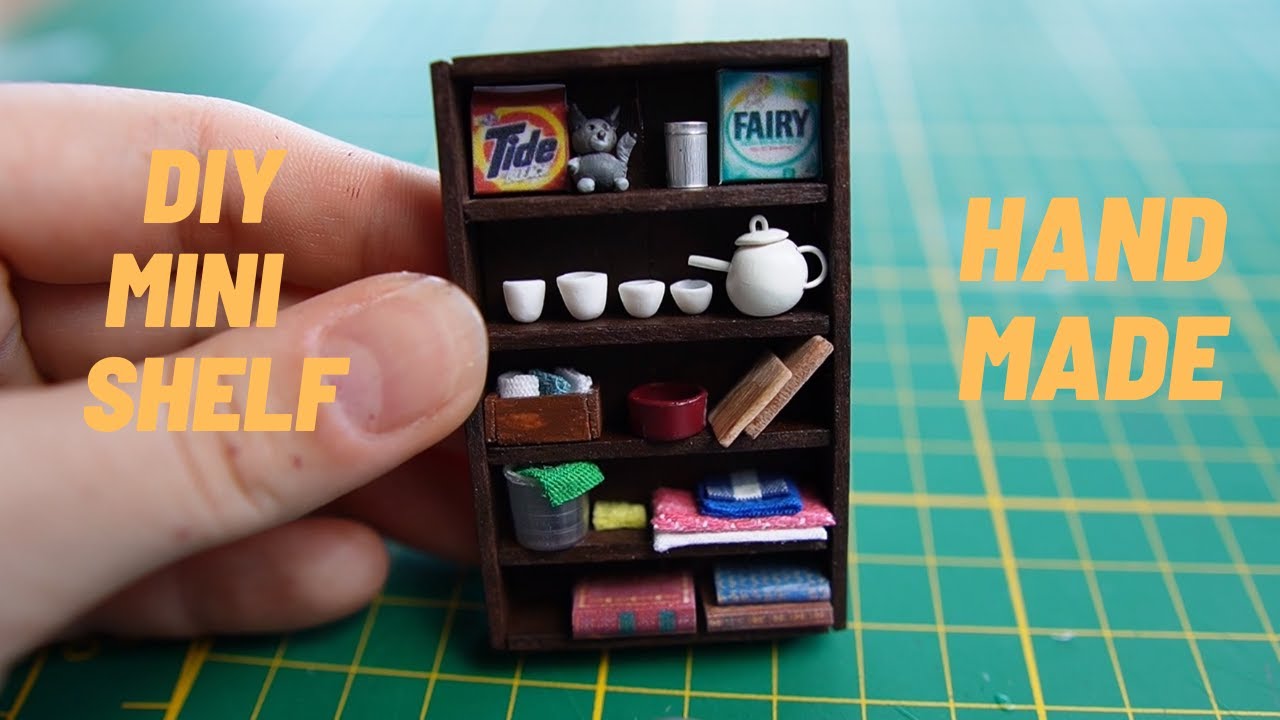 miniature kitchen shelf | DIY | handcrafted 🔨 - YouTube