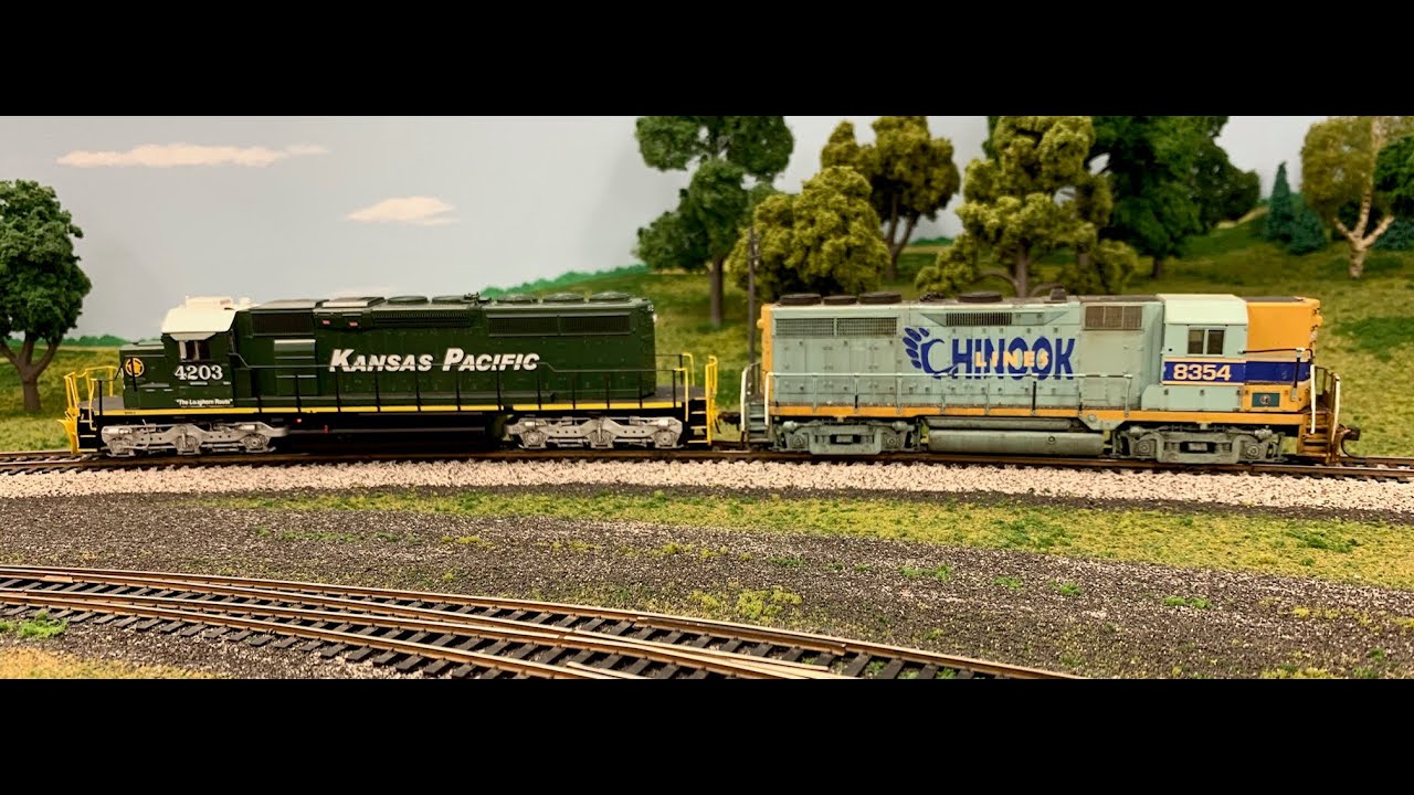 Kansas Pacific and the Chinook Lines visit the Rock Island Lines in HO ...