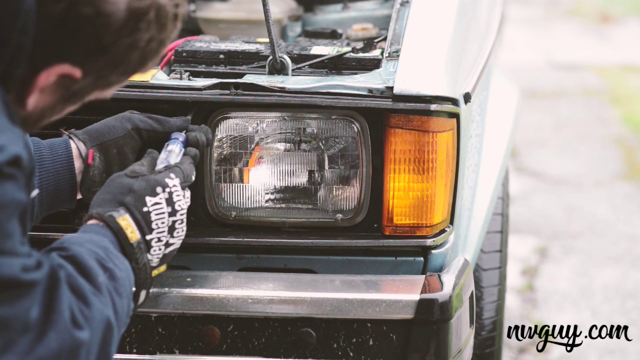 1980-1984 VW Rabbit Headlight Swap - YouTube
