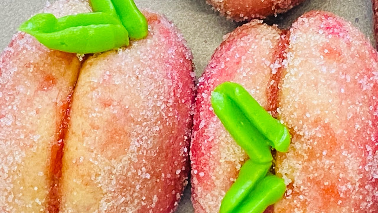 Easy Peach Cookies RECEIPE/How to make Peach cooking - YouTube