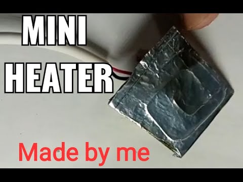 I made a small and slim heater with foil paper - YouTube